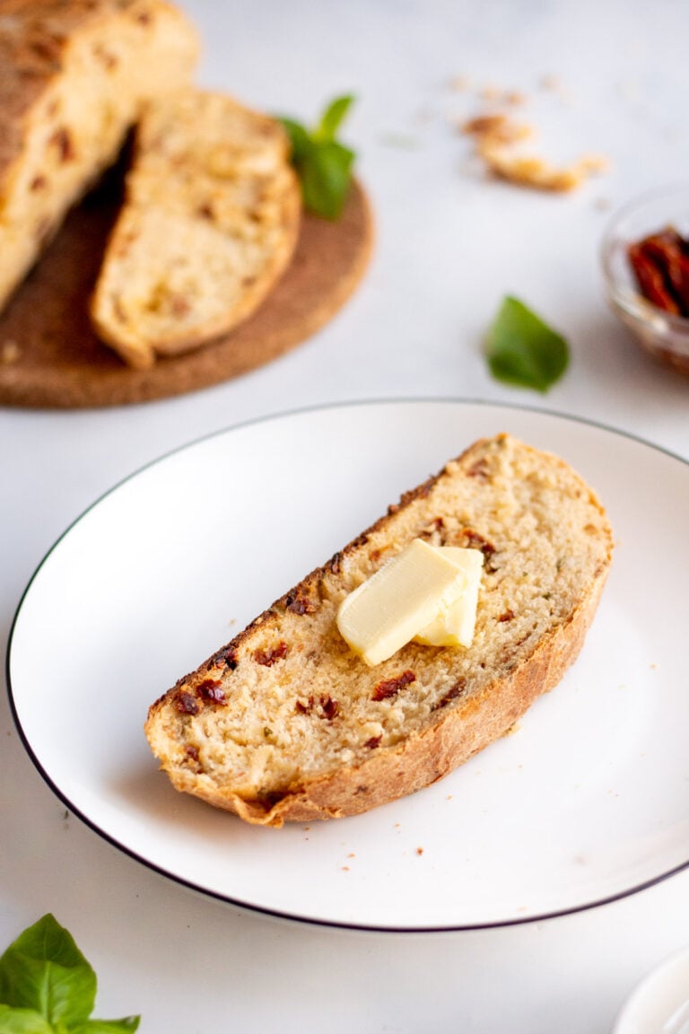 Tomato Basil Bread Recipe - By Hand or in Bread Machine
