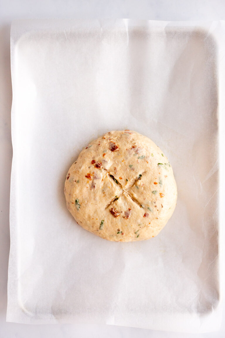 Tomato Basil Bread Recipe - By Hand or in Bread Machine