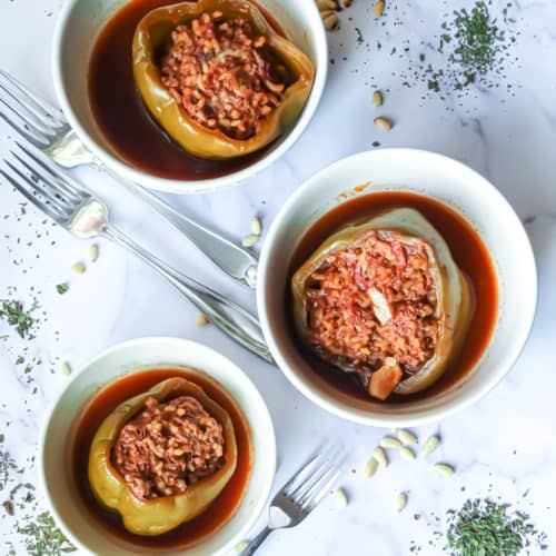 Middle Eastern Stuffed Bell Peppers - Grandma's Secret Recipe