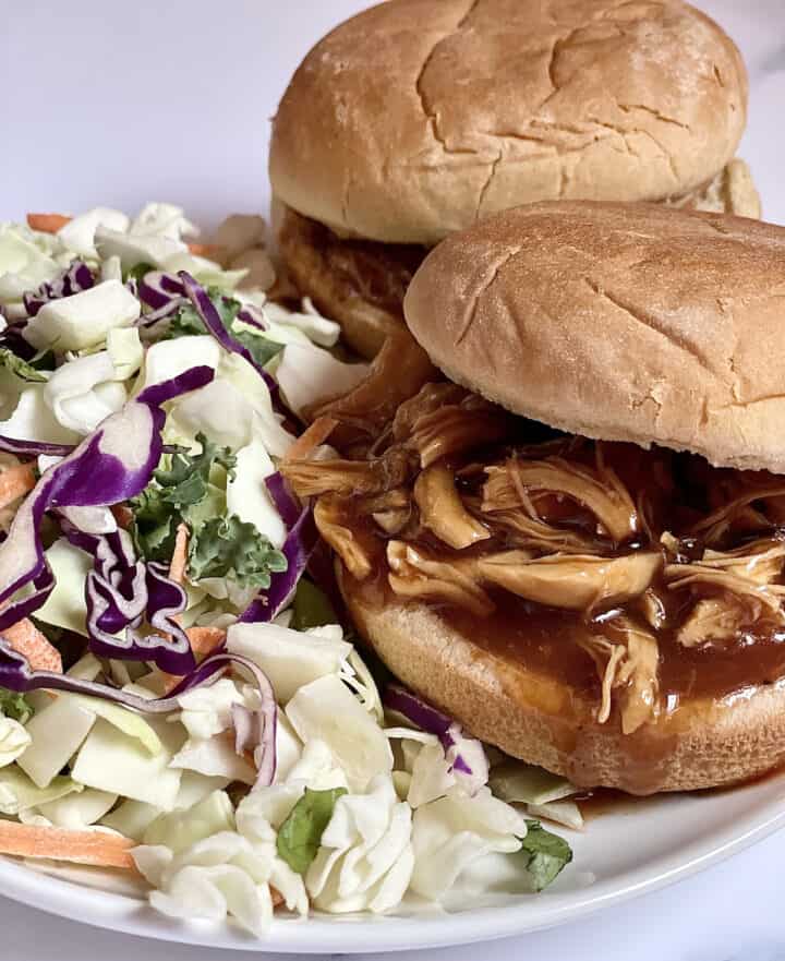 Instant Pot Barbecue Chicken - 5 Ingredient Pulled BBQ Chicken