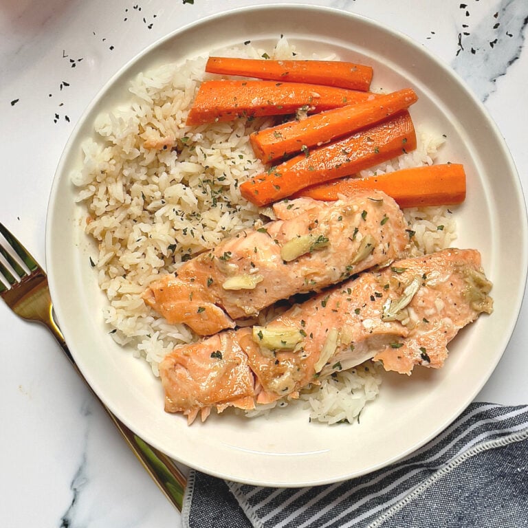 Instant Pot Salmon and Rice - Easy One Pot Dinner