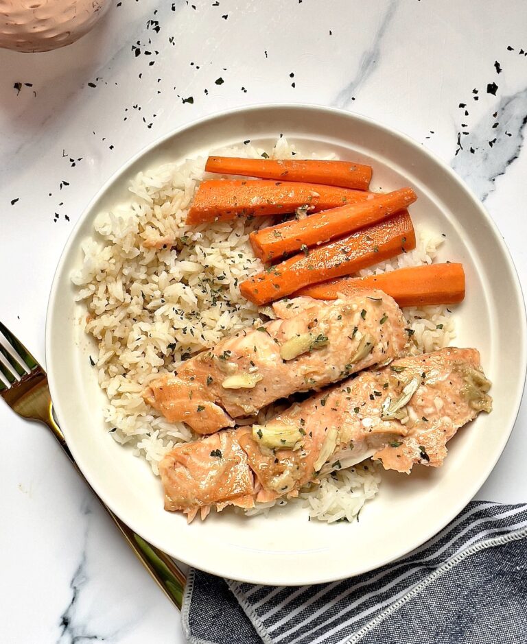 Instant Pot Salmon and Rice - Easy One Pot Dinner