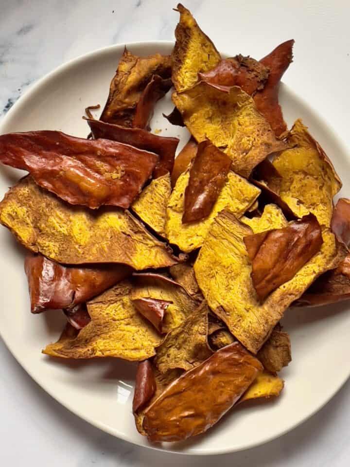 Pumpkin Chips - Oven Baked and Air Fryer Methods