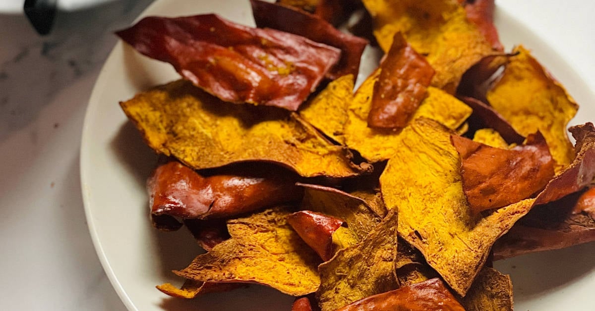 Pumpkin Chips - Oven Baked and Air Fryer Methods