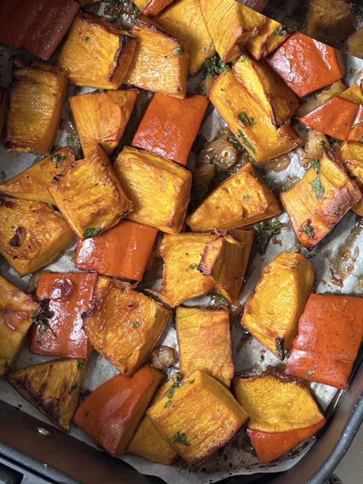 Air Fryer Roasted Pumpkin Cubes – Tasty Oven