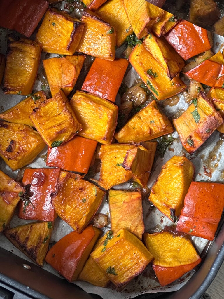 Air Fryer Roasted Pumpkin Cubes – Tasty Oven