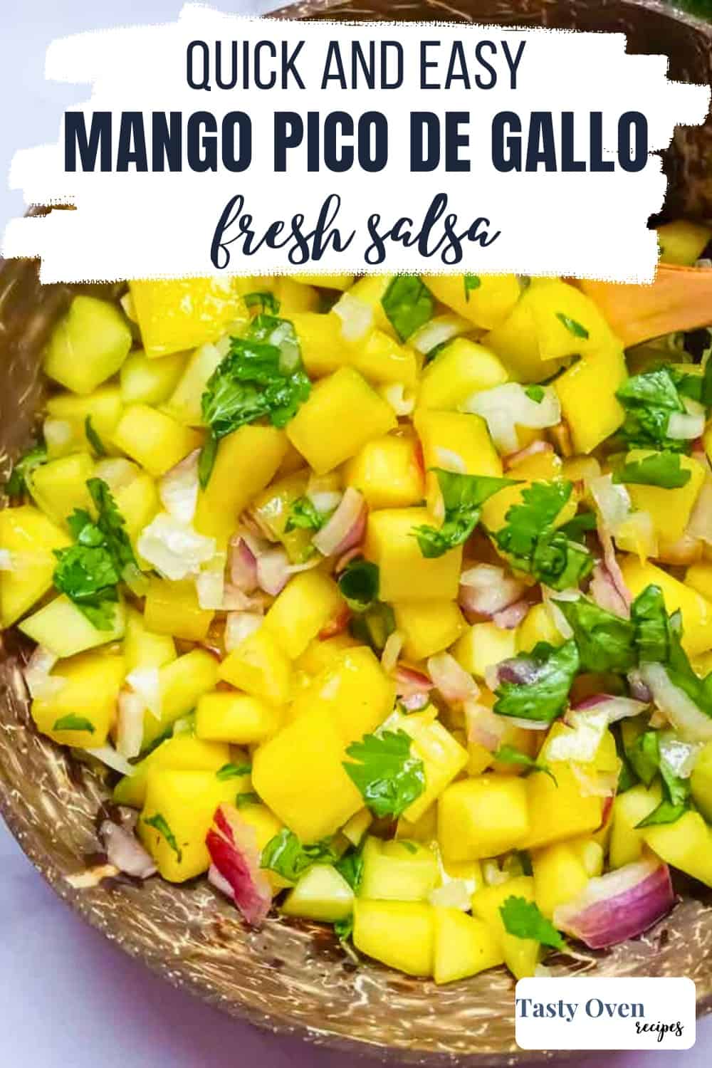 Mango Pico De Gallo - Made With 5 Fresh Ingredients!