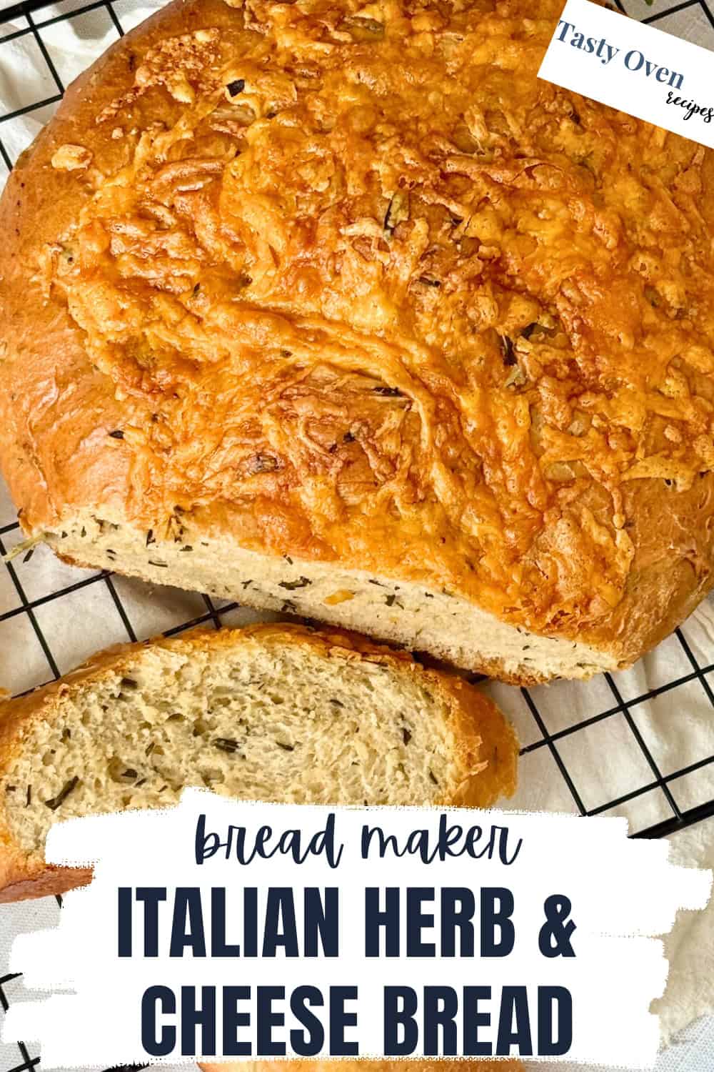 Italian Herb and Cheese Bread (Bread Machine Recipe)