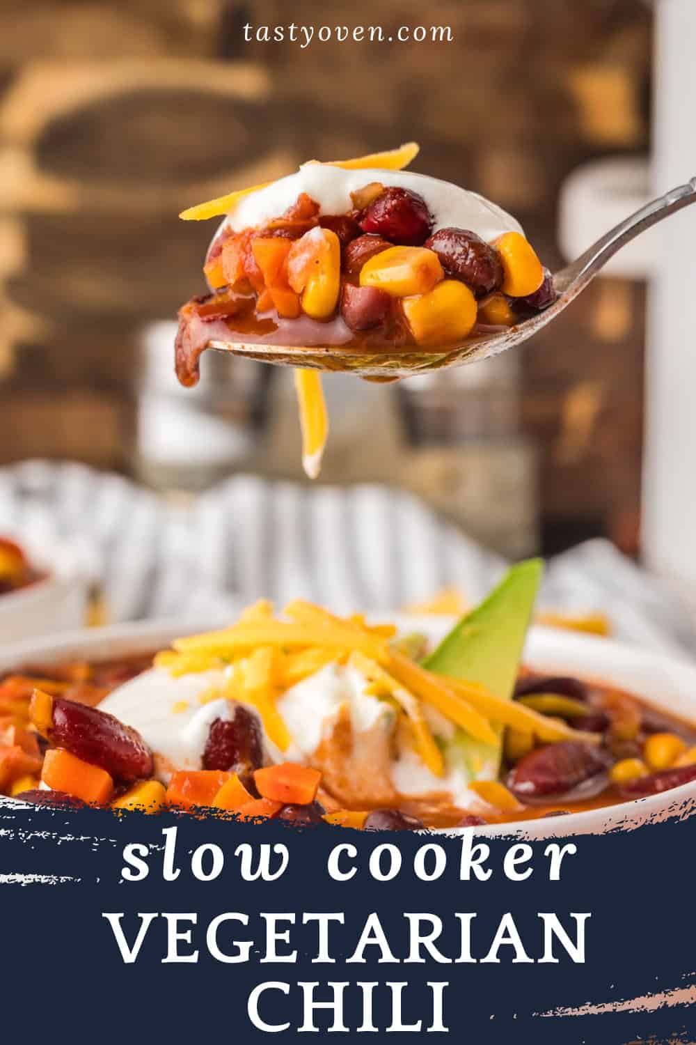 Crock Pot Vegetarian Chili (Easy Meatless Slow Cooker Recipe)