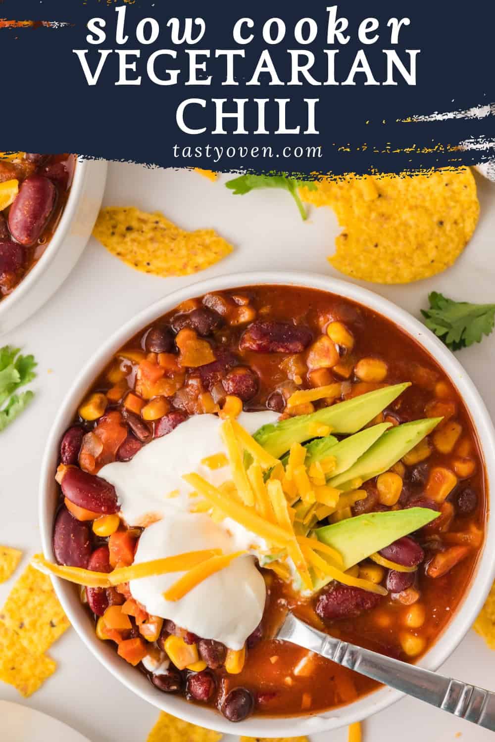Crock Pot Vegetarian Chili (Easy Meatless Slow Cooker Recipe)
